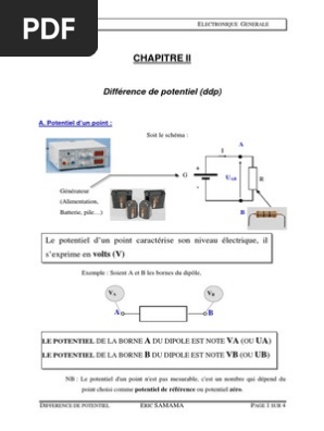 Diagramme De Différence De Potentiel