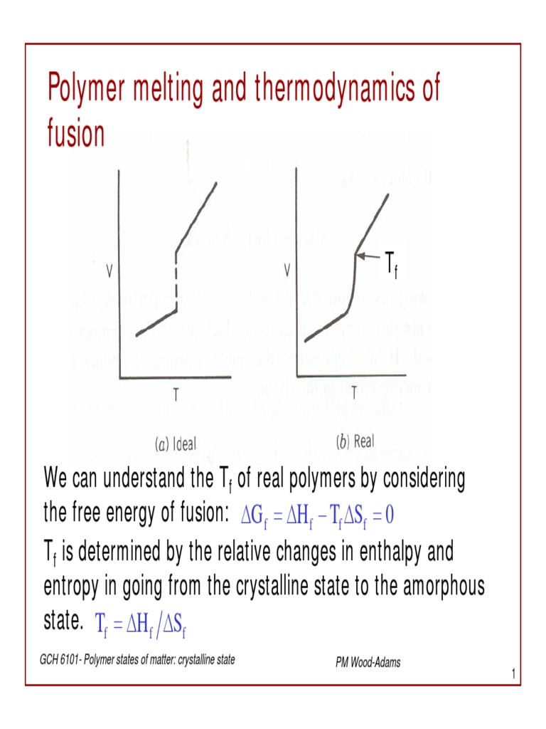 Polymer Melting Points and Factors | PDF