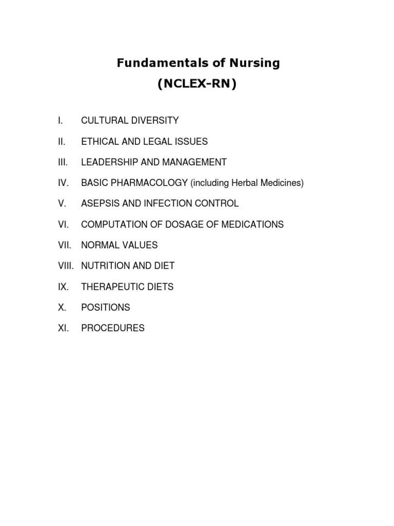 NCLEX-RN Fundamentals Study Guide | PDF | Intravenous Therapy | Defamation