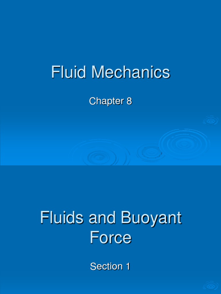 Fluid Mechanics WB | PDF | Buoyancy | Fluid Dynamics