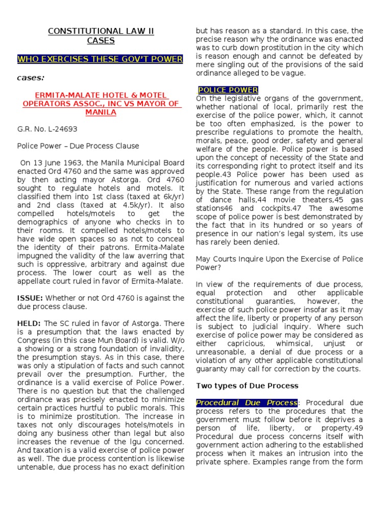 Bill of Rights Cases | PDF