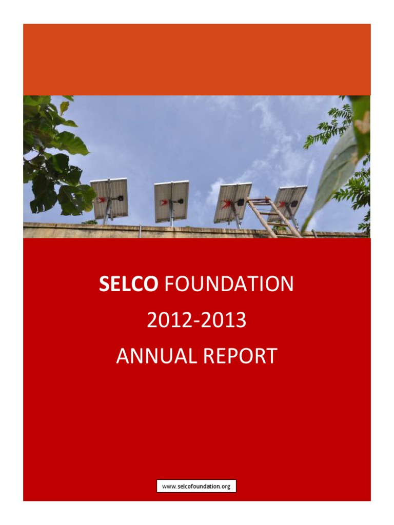 SELCO Foundation Annual Report - 2012-13 FINAL - 0 | PDF | Internship ...