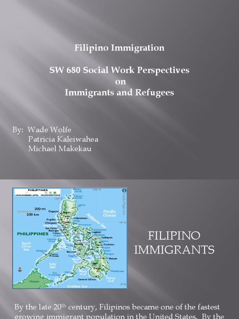 SW 680 Filipino Immigration | PDF | Remittance | Philippines