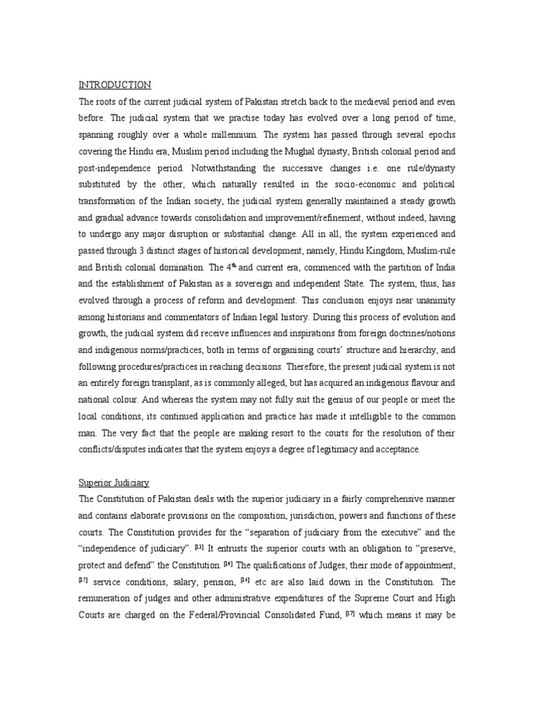 Overview of Pakistan's Judicial System | PDF