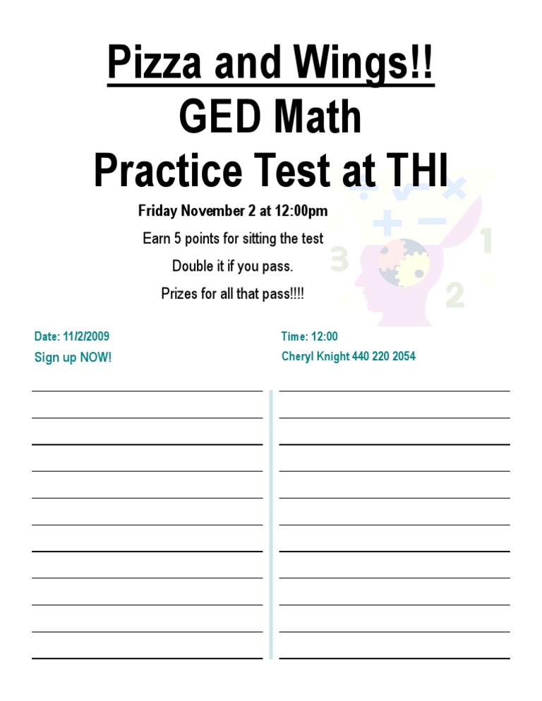 GED Math Test with Prizes | PDF