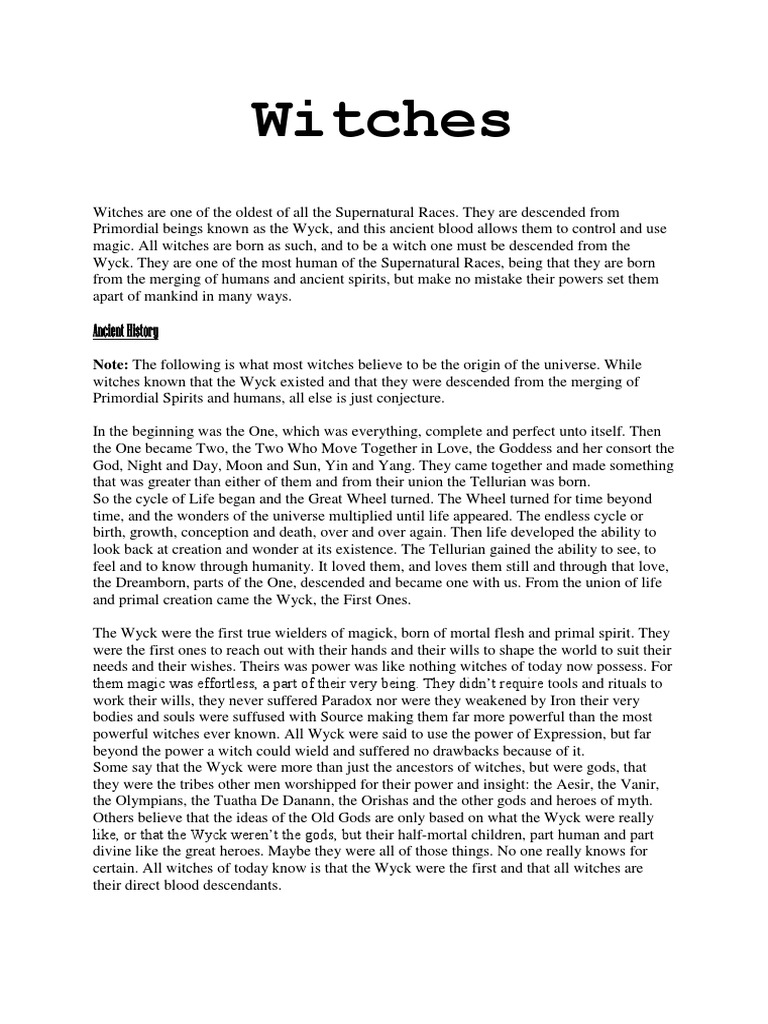 Witches | PDF | Wicca | Witchcraft