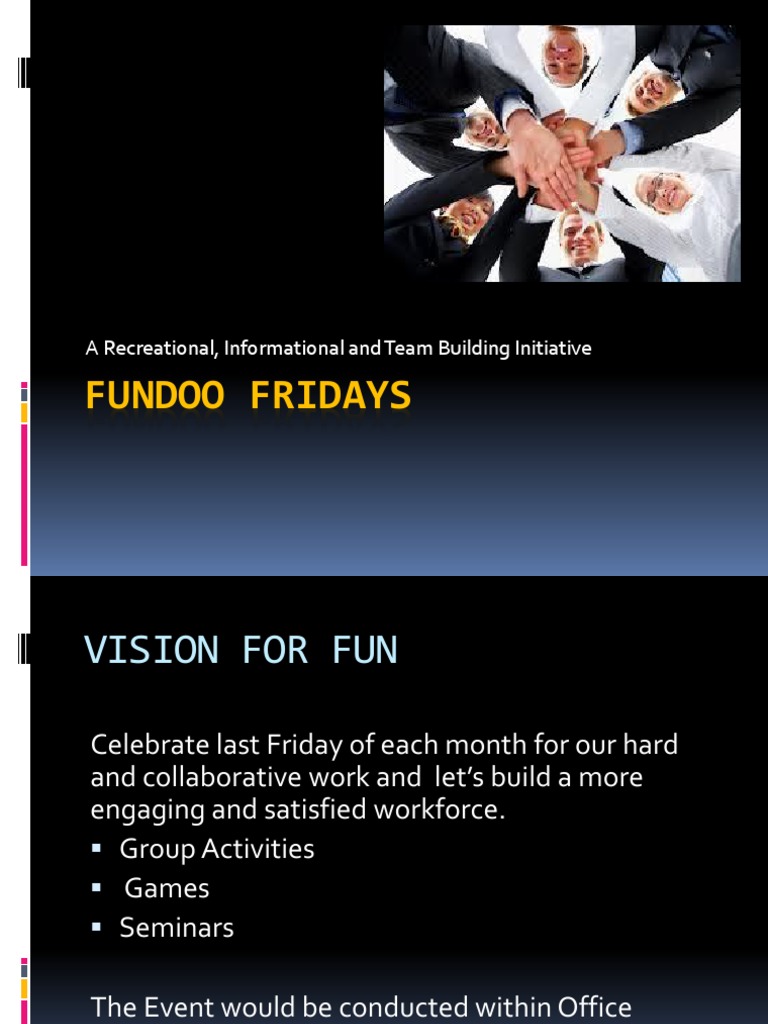 Fun Friday Team Building Activities | PDF