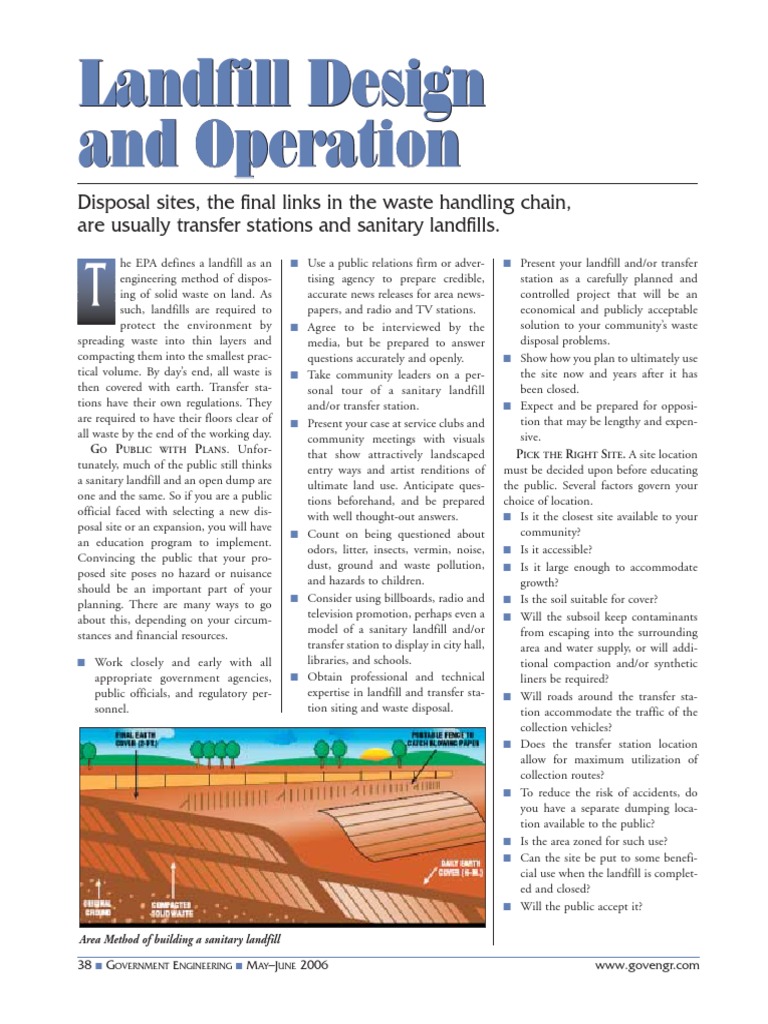 Landfill Design | PDF