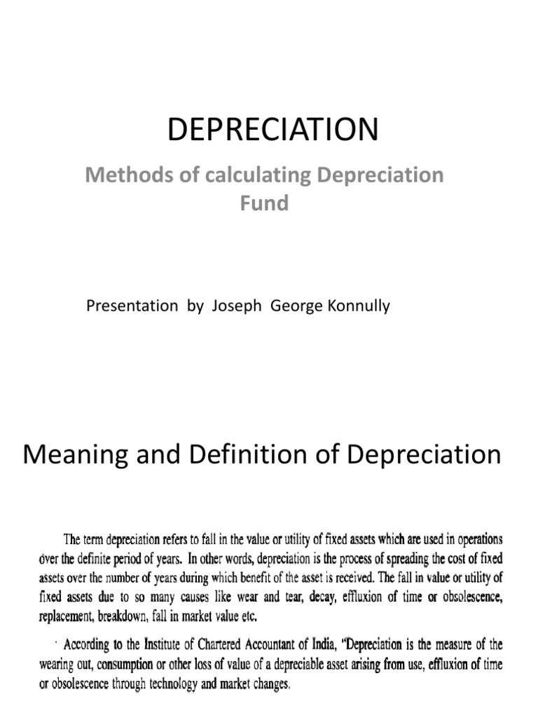 Depreciation - Methods | PDF | Depreciation | Financial Services