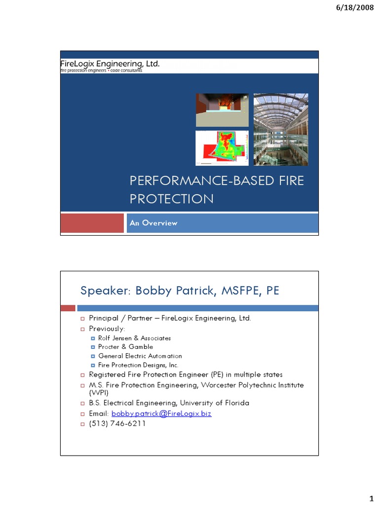 Performance Based Fire Protection r2 001 | PDF | Fire Sprinkler System ...