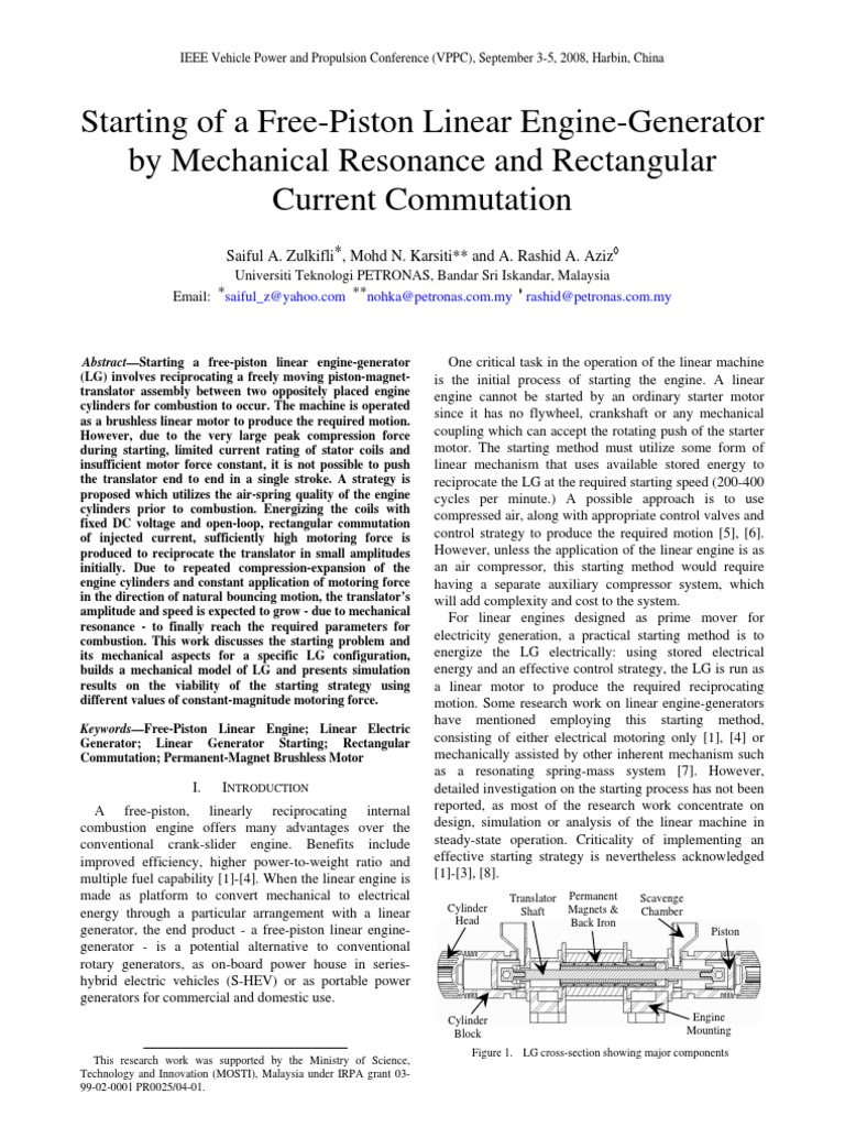Linear Engine Motor | PDF | Internal Combustion Engine | Engines