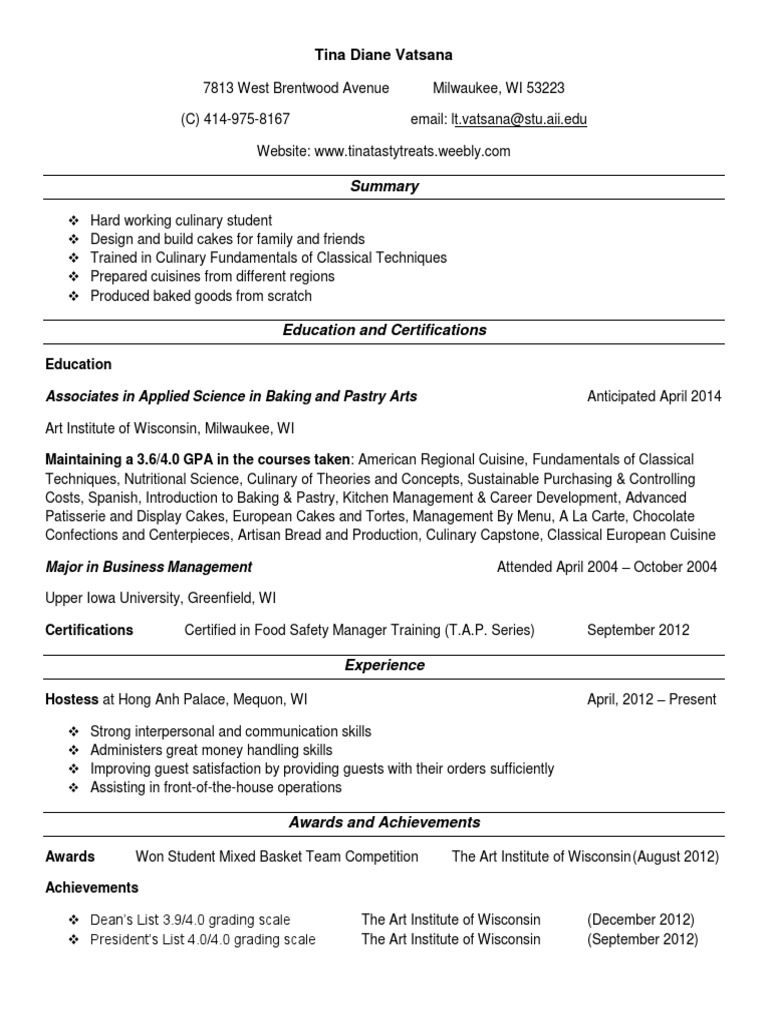Tina D Resume Portfolio | PDF