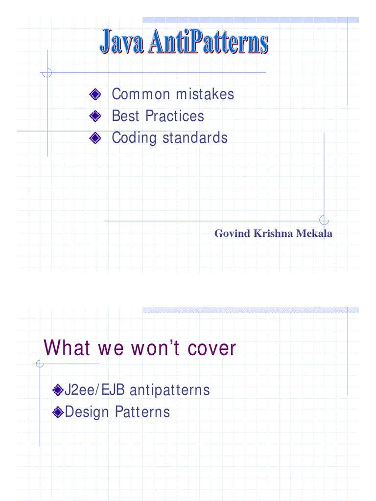 Common Mistakes Best Practices Coding Standards | PDF | Inheritance ...