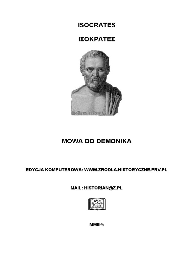 Isocrates - Mowa Do Demonika | PDF