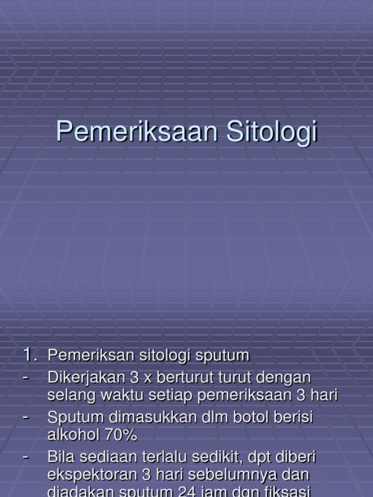 Pemeriksaan Sitologi | PDF