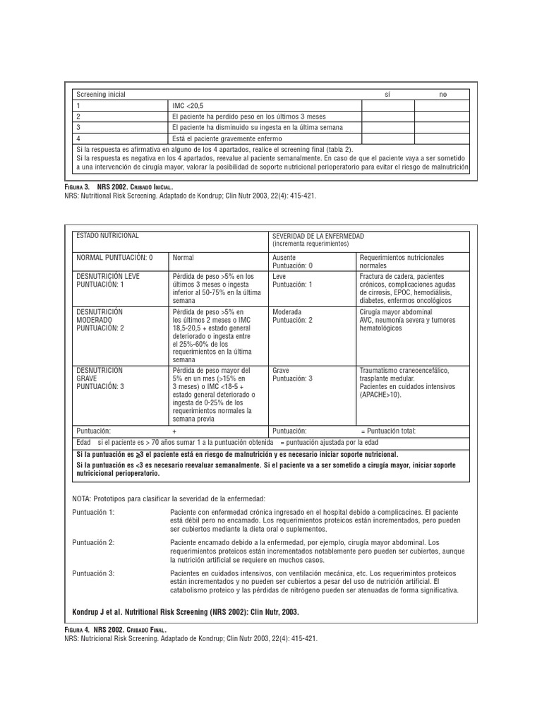 Nrs 2002 | PDF | Proteínas | Medicina CLINICA