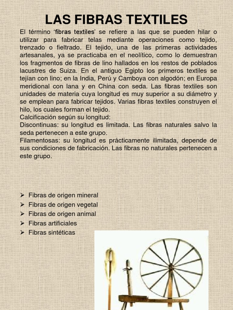 Las Fibras Textiles | PDF | Seda | Fibra sintética