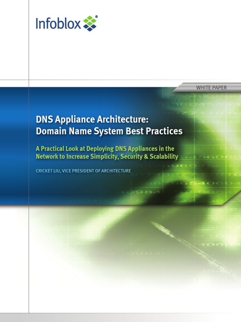 DNS Appliance Architecture: Domain Name System Best Practices | PDF ...