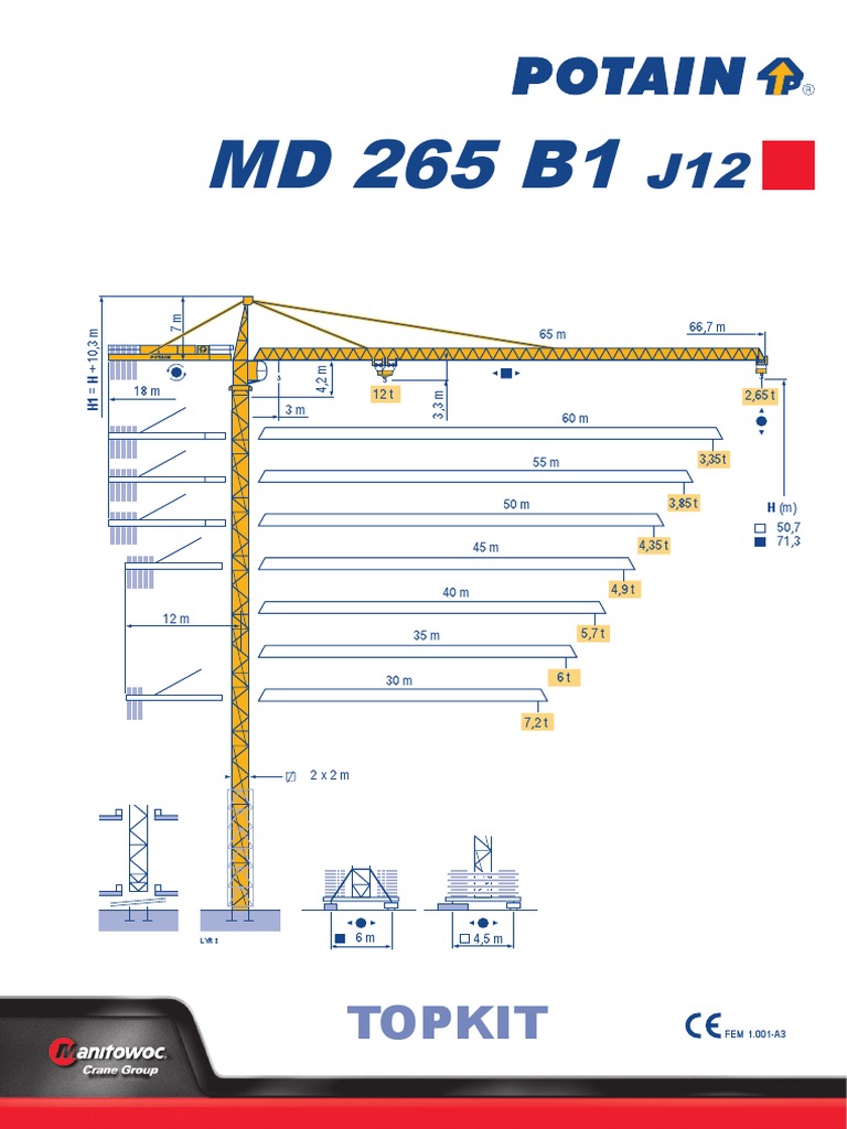 Tower Crane Potain PDF | PDF | Business