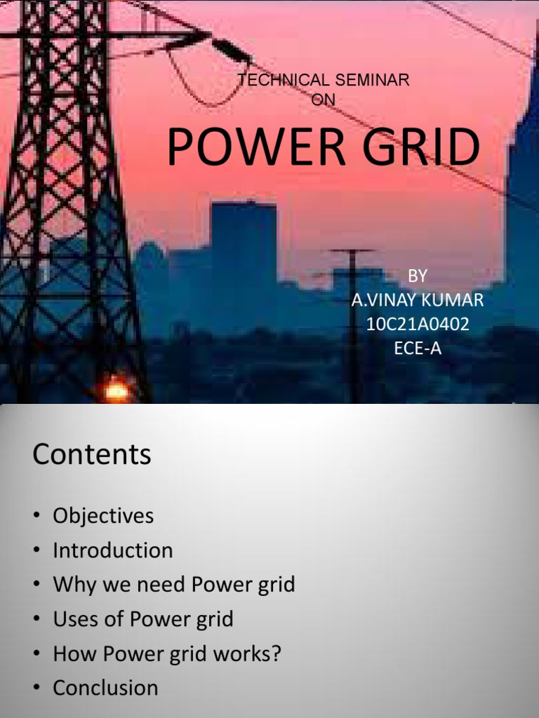 Power Grid ppt | Electrical Substation | Electric Power Transmission