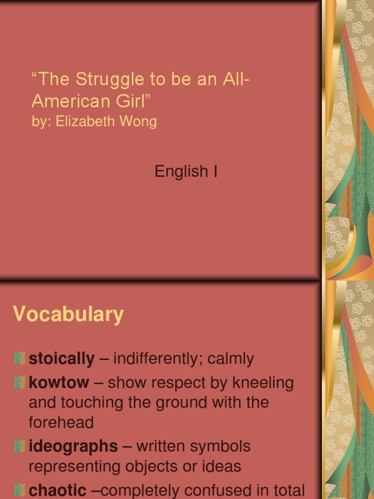 The Struggle To Be An All American Girl Analysis | PDF | Audience ...