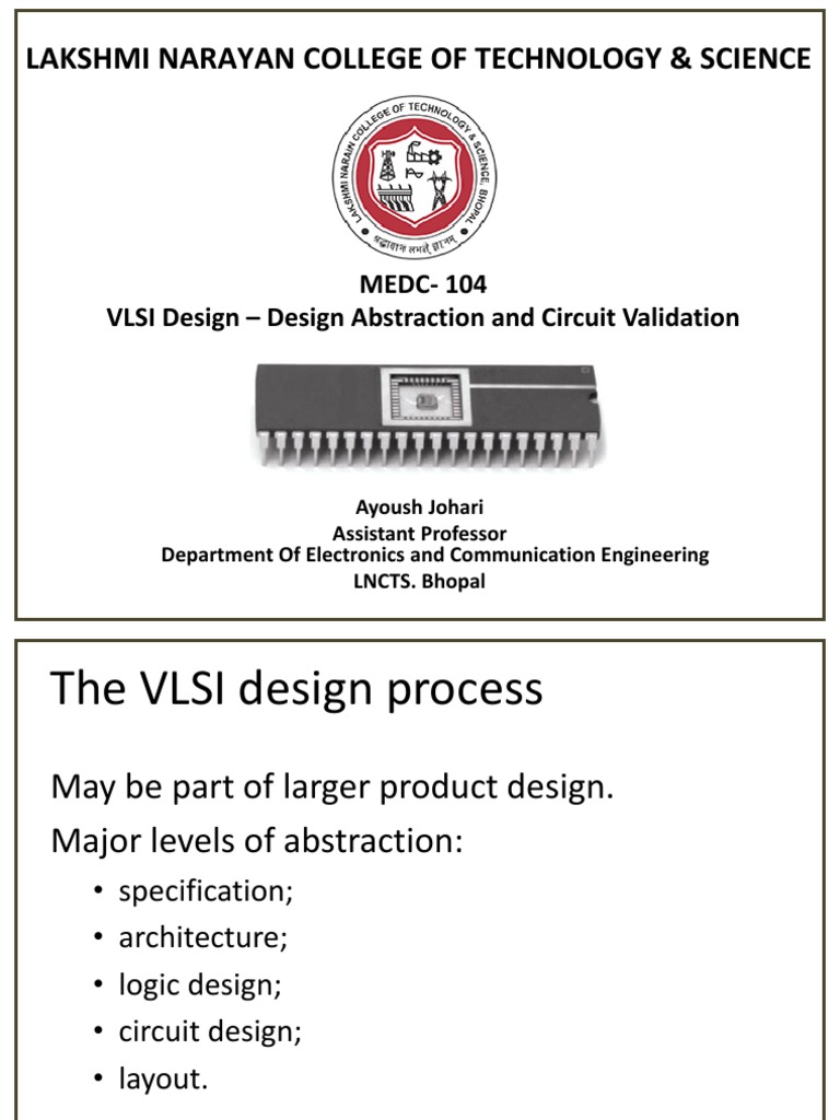 VLSI Design: Abstraction & Validation | PDF | Field Programmable Gate Array | System On A Chip