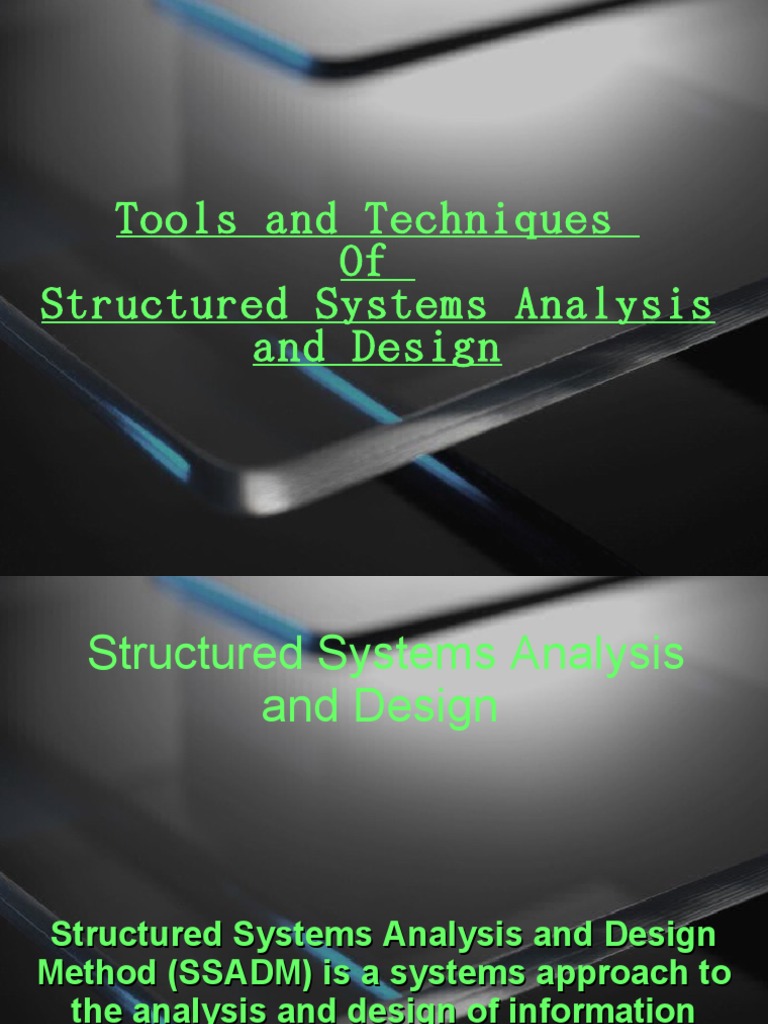 Tools and Techniques of SSAD | PDF | Areas Of Computer Science ...