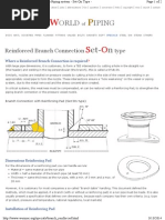 Reinforced Branch Connection Set-On Type | PDF | Pipe (Fluid Conveyance ...