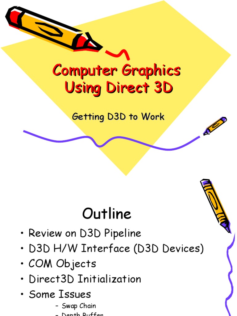 Section 3 - Getting D3D To Work | Download Free PDF | Computer Graphics ...