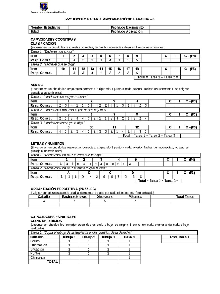 Protocolo Evalua 0 | PDF | Economía (general) | Business