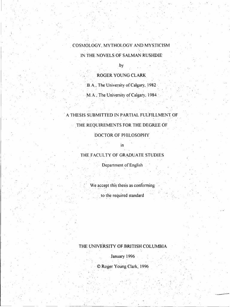 Cosmology (... ) Rushdie | PDF | Magic (Paranormal) | Metaphysics