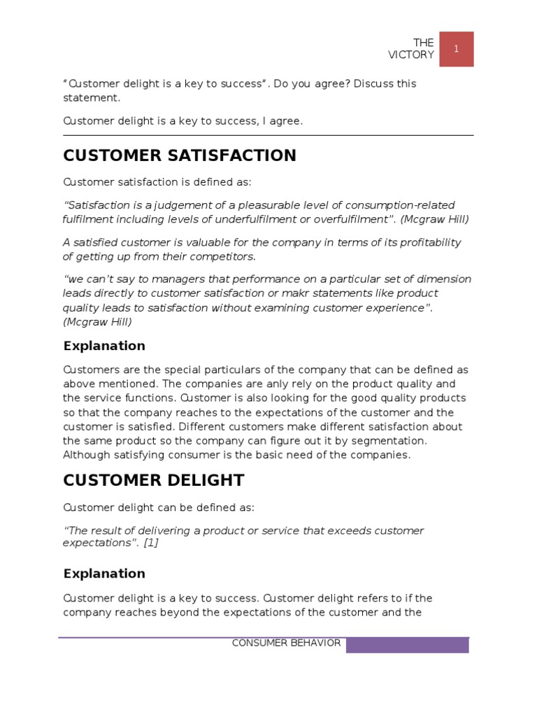 Understanding Customer Delight Dynamics | PDF | Consumer Behaviour ...