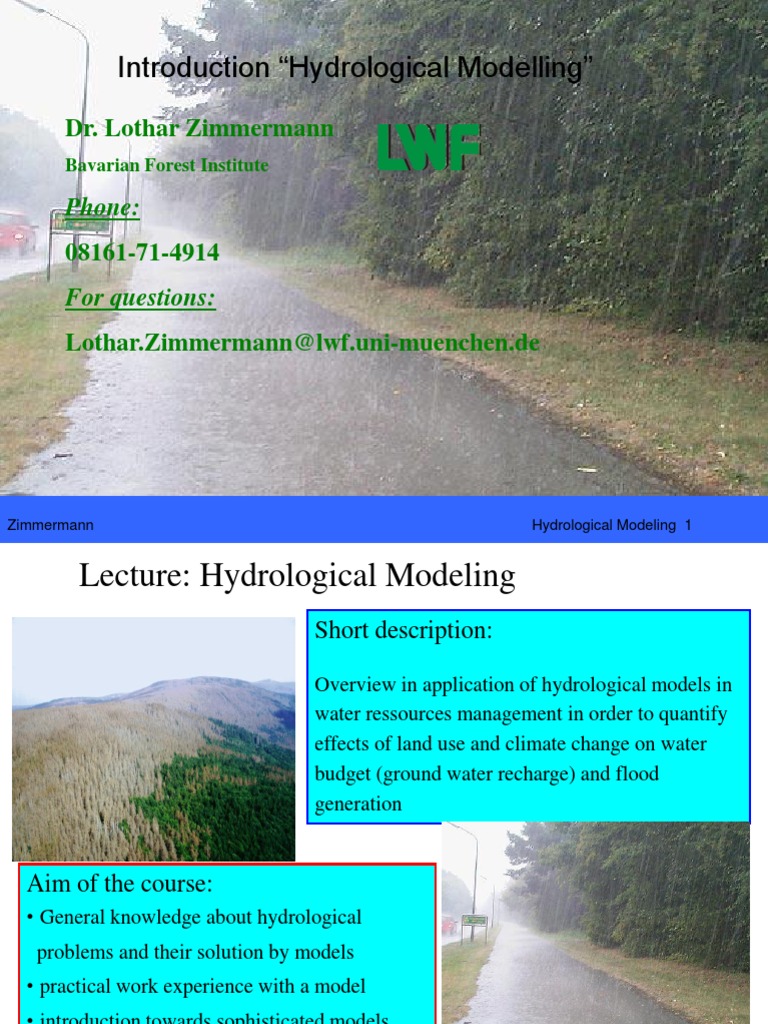 Hydrological Modeling Chapter1 2 | Hydrology | Groundwater