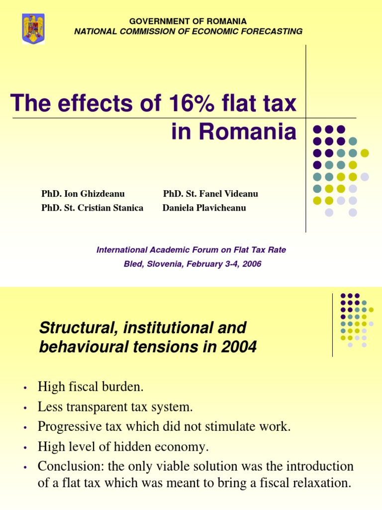 Impact of Romania's 16% Flat Tax | PDF | Flat Tax | Taxes