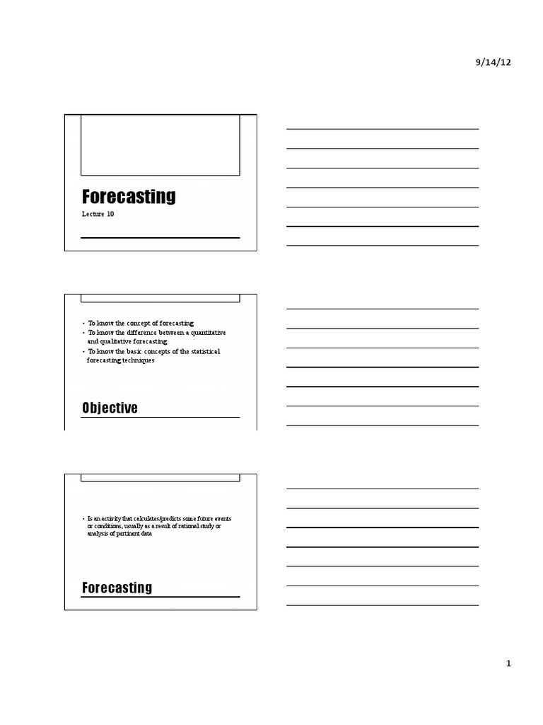 ChE 510 Lec 10 | PDF | Forecasting | Correlation And Dependence