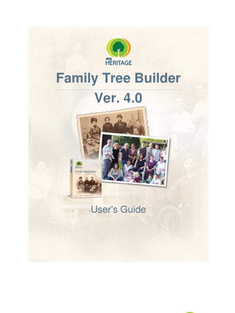 Family Tree Builder User Guide 4.0 English | PDF | Genealogy | Internet