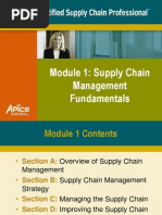 APICS CSCP - 2024 - Module 1 | PDF | Forecasting | Supply Chain