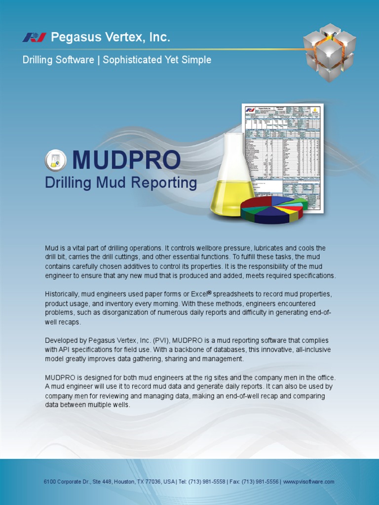 MUDPRO - Drilling Mud Reporting Software | PDF | Drilling | Software