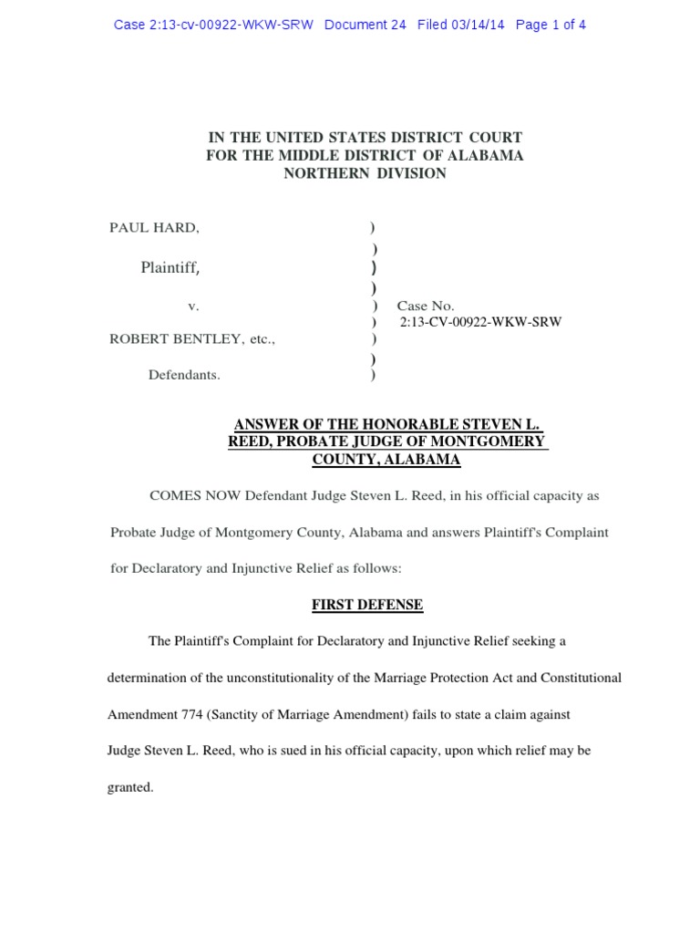 Plaintiff ,) | PDF | Declaratory Judgment | Lawsuit