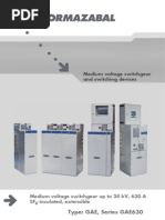 GHA - GIS Up To 40.5kV (Schneider) | PDF | Power (Physics) | Electric Power