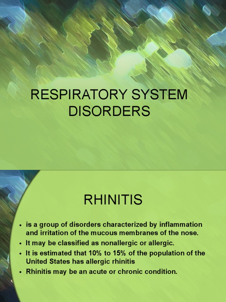 Respi Patho 1 | PDF | Common Cold | Pneumonia