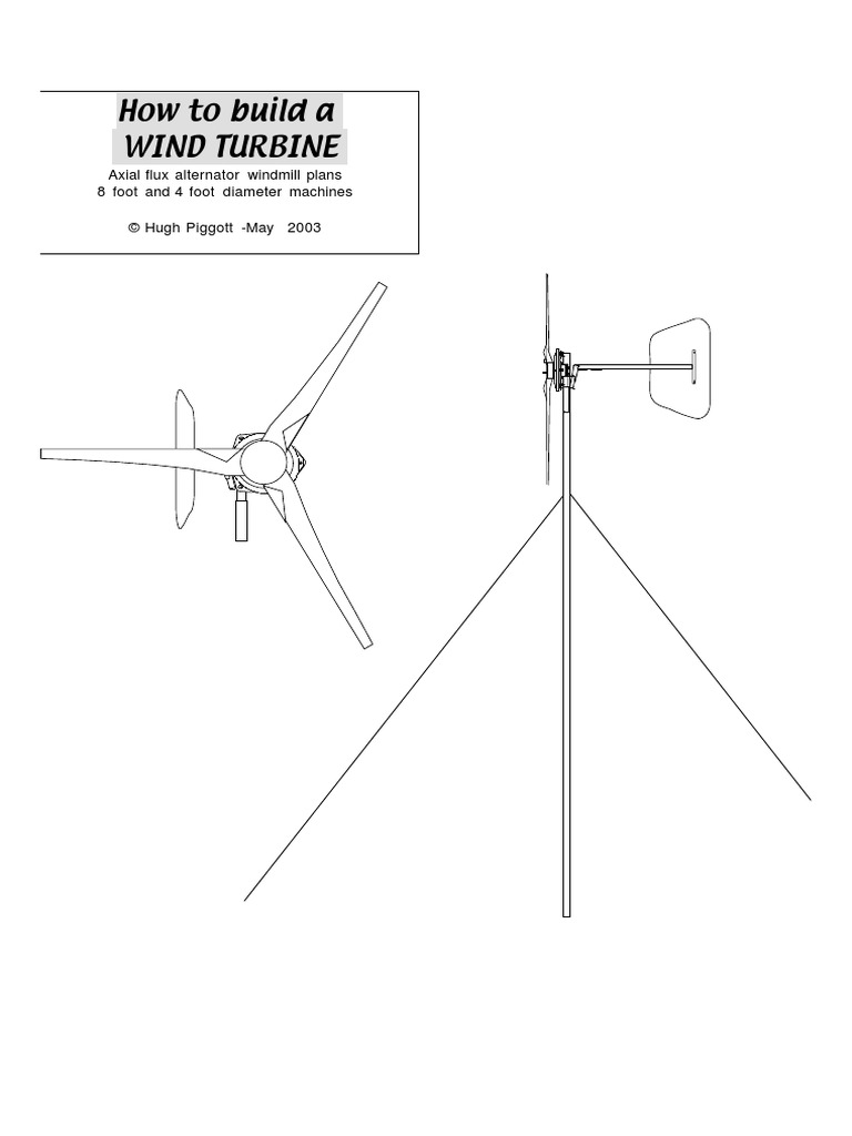 Hugh Piggott Axial-Flow PMG Wind Turbine May 2003 | PDF | Wind Turbine ...