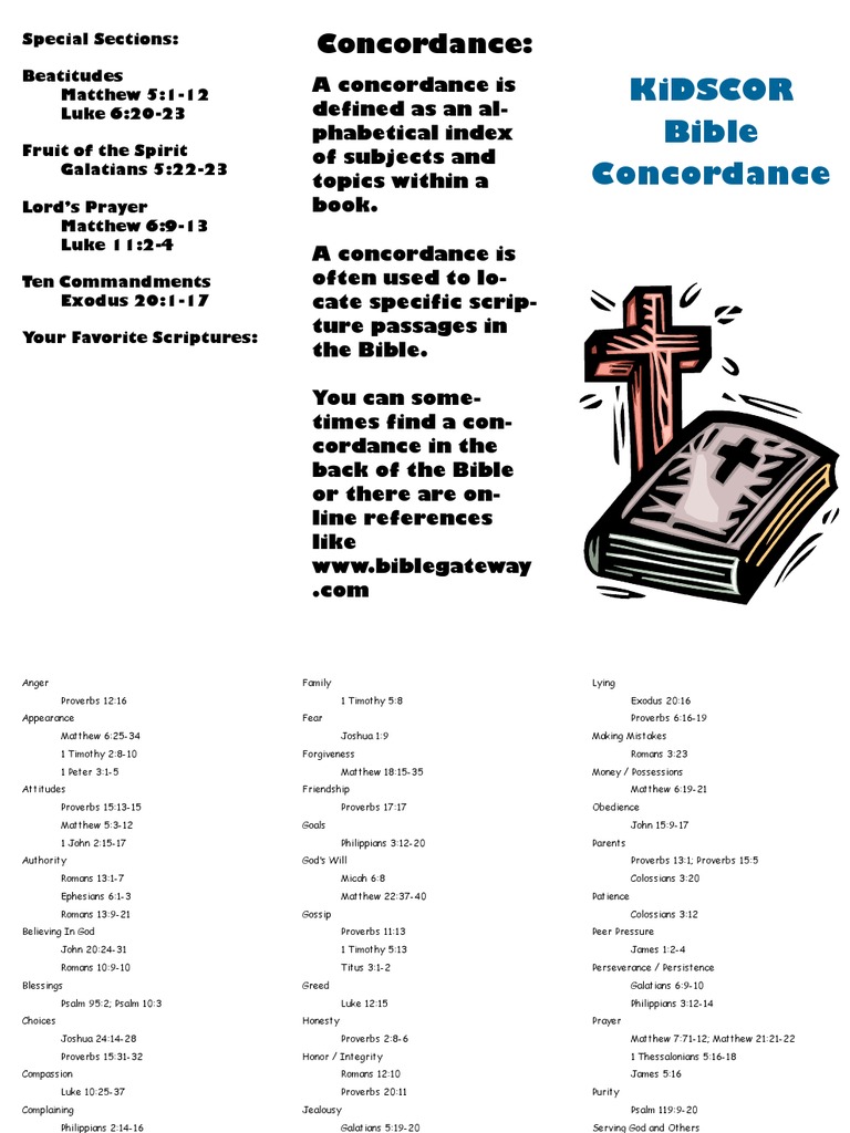 KiDSCOR Bible Concordance | Download Free PDF | Gospel Of Matthew ...