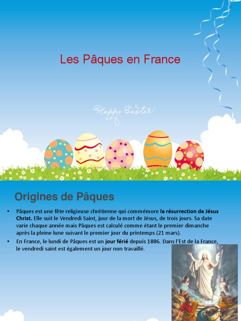 Les Pâques en France | PDF | Pâques | Festival ou jour férié religieux