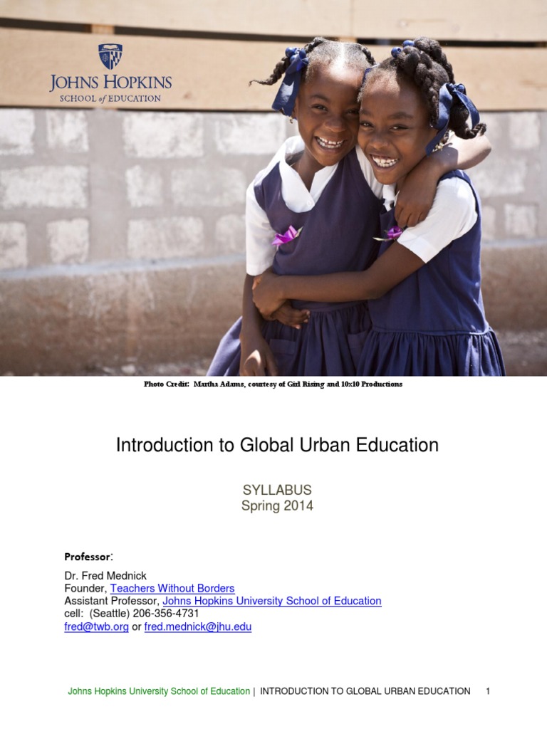 Introduction To Global Urban Education | PDF | Millennium Development ...