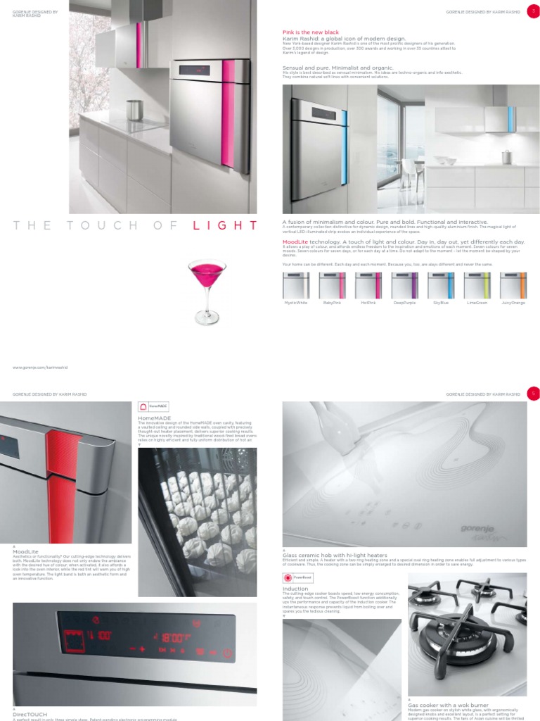 Gorenje Designed by Karim Rashid | PDF | Kitchen Stove | Oven