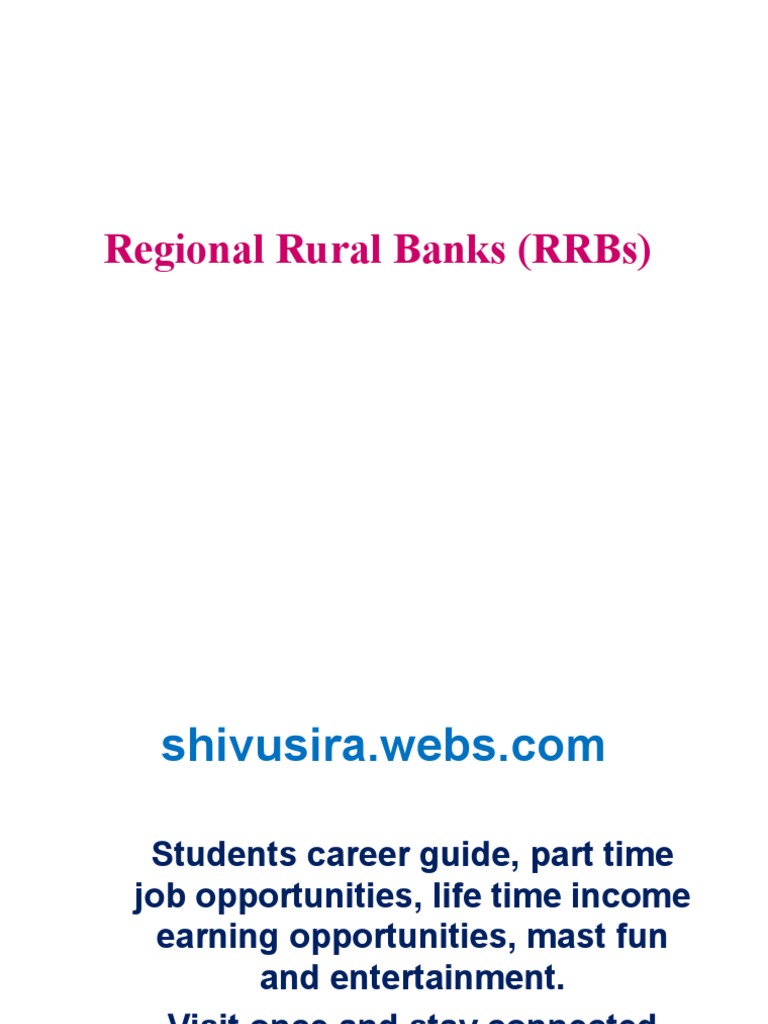 Regional Rural Banks | PDF | Reserve Bank Of India | Banks