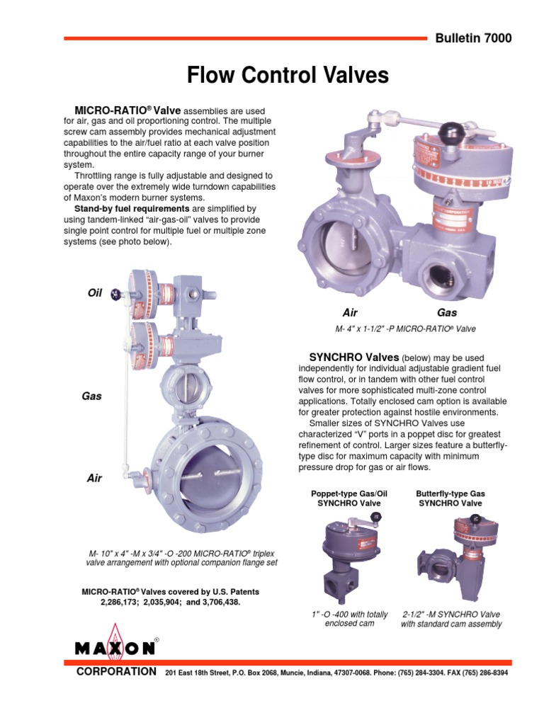 7000 Flow Control Valves | PDF | Valve | Throttle
