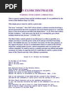 Exorcism Guide for Priests | PDF | Exorcism | Catholic Church