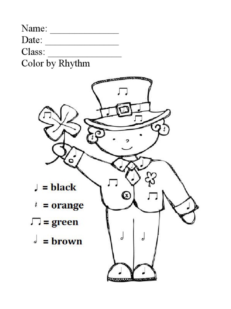 Name: - Date: - Class: - Color by Rhythm | PDF | Art
